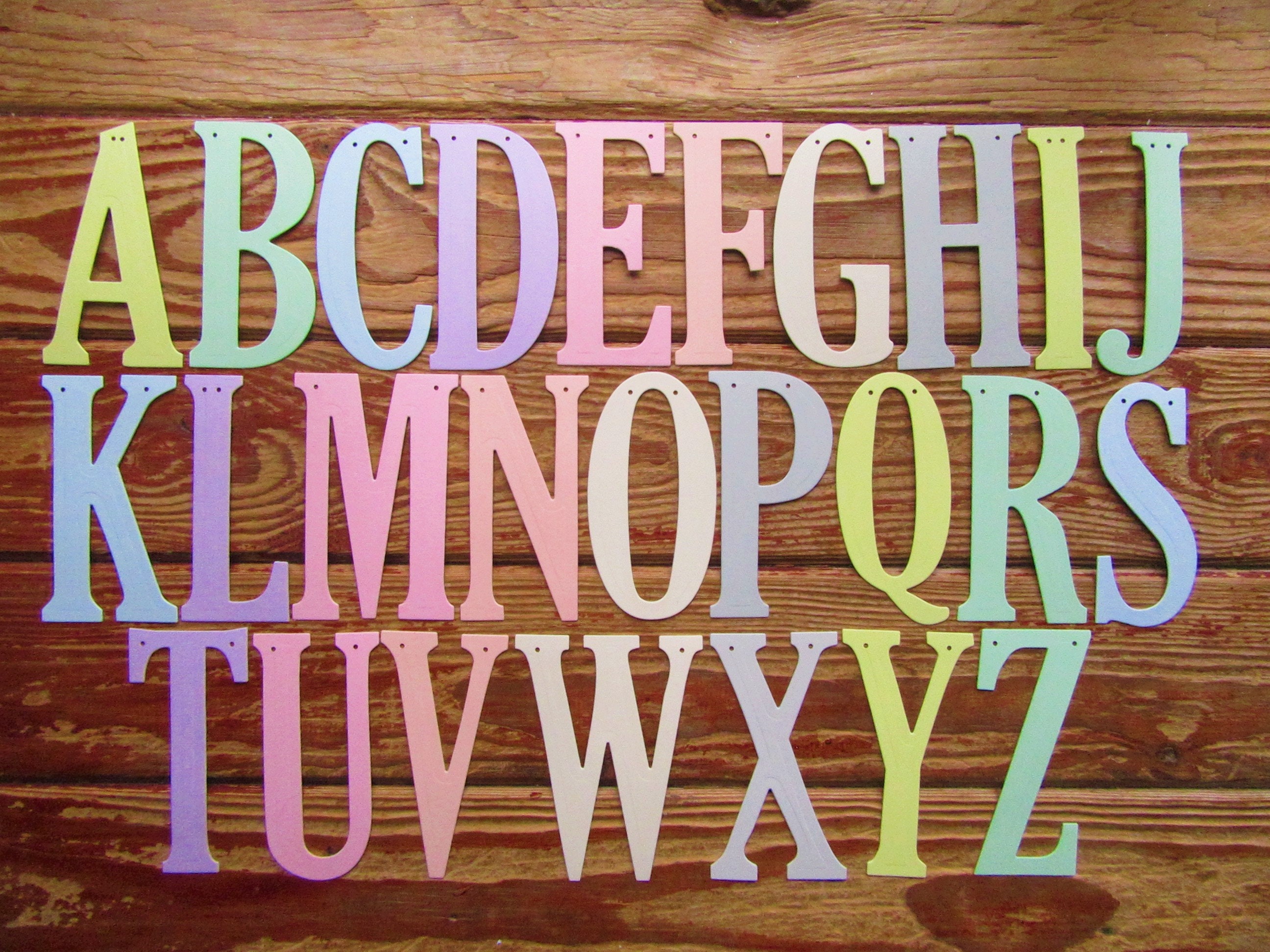Alphabet Banner. ABC Banner A-Z Banner 26 Colour Alphabet - Etsy