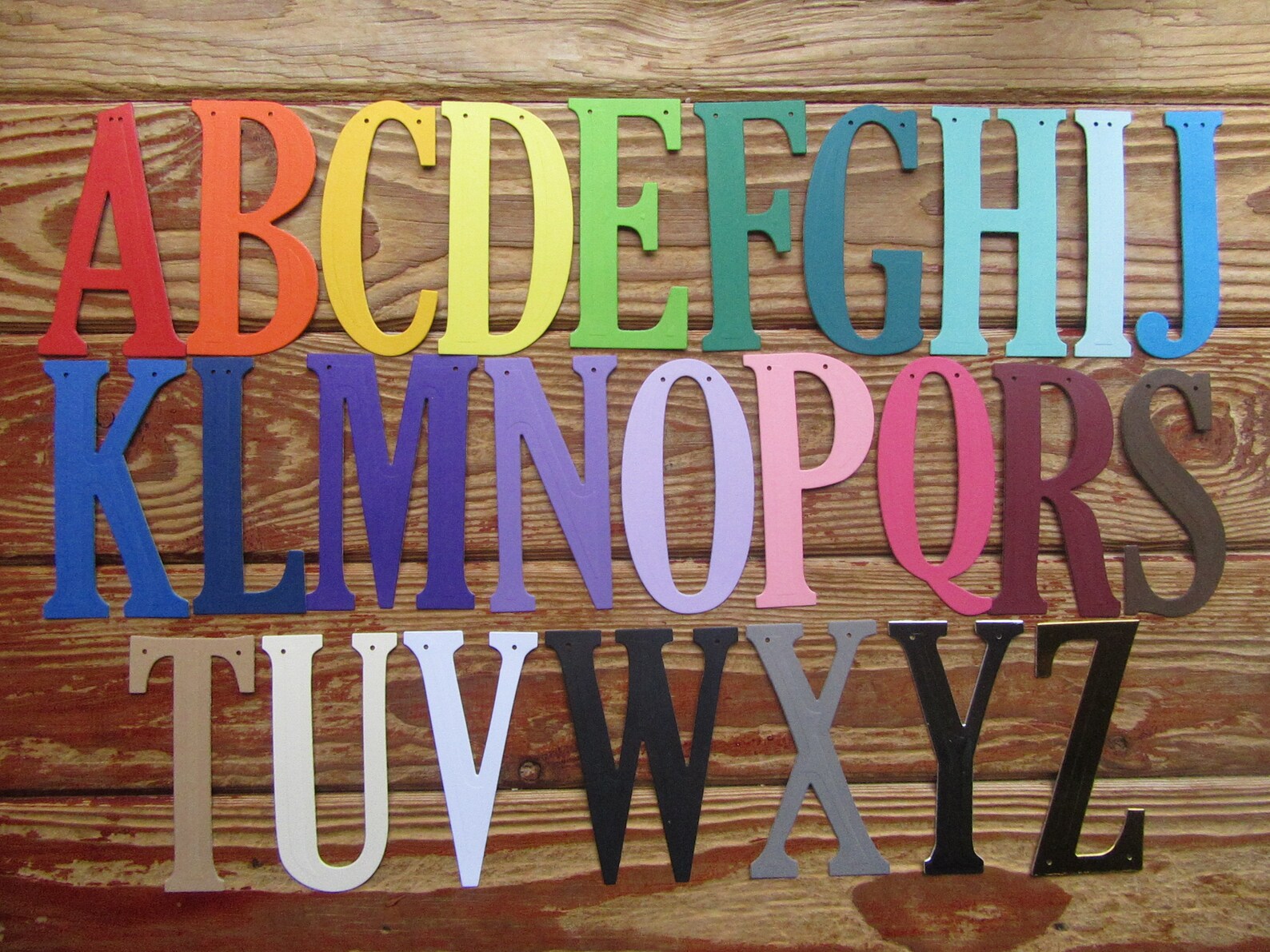 Alphabet Banner. ABC Banner 26 Colour Alphabet - Etsy
