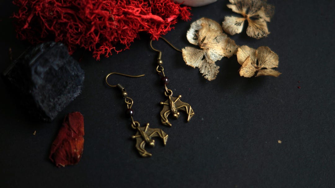 Crocs de Vampire Nuit des Vampires / Boucles d'oreilles en laiton ...