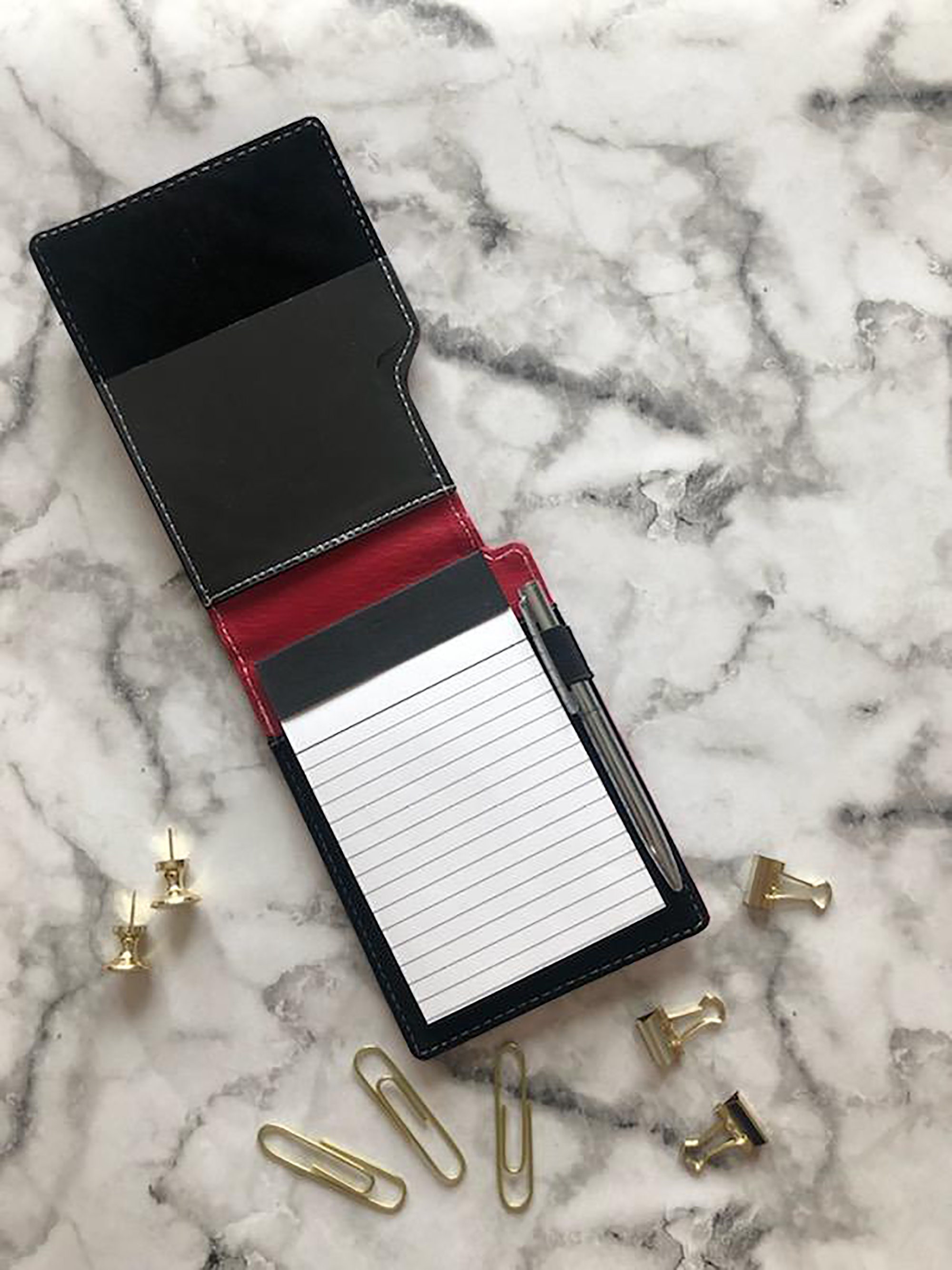 Personalized Customized MIni Writing Sales Leather Business | Etsy