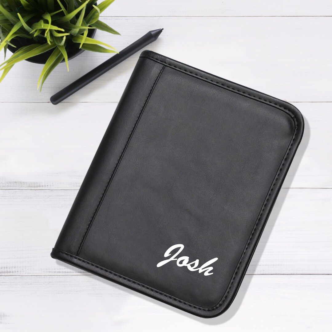 Personalized Name Black Professional Junior Padfolio / Business ...