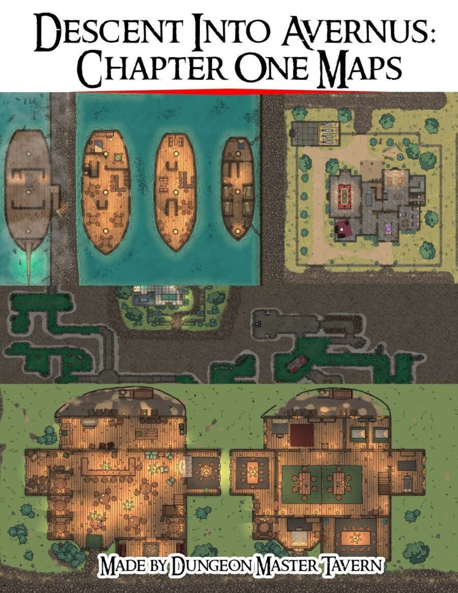 Descent Into Avernus Chapter One Maps - Etsy