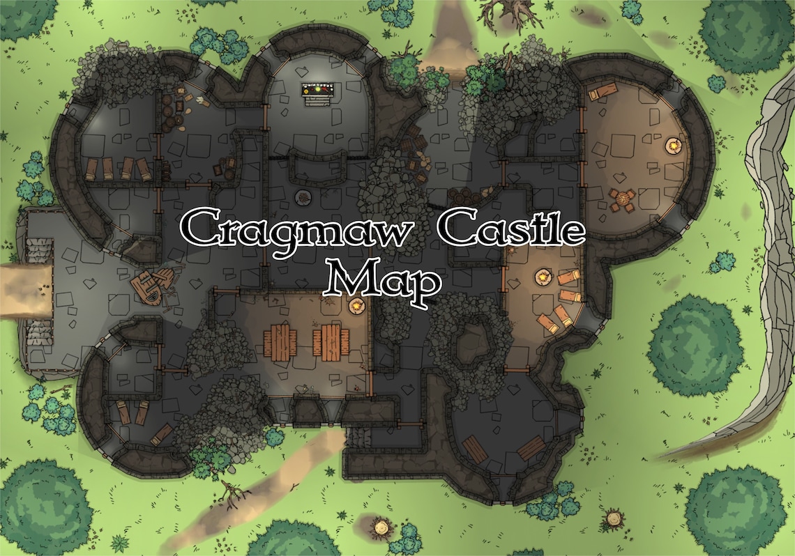 Cragmaw Castle Map - Etsy