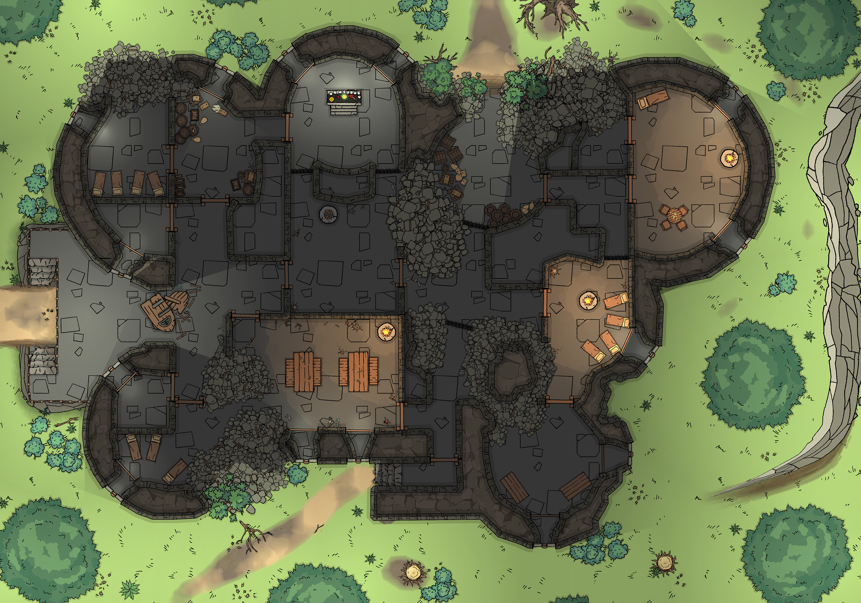 Cragmaw Castle Map - Etsy