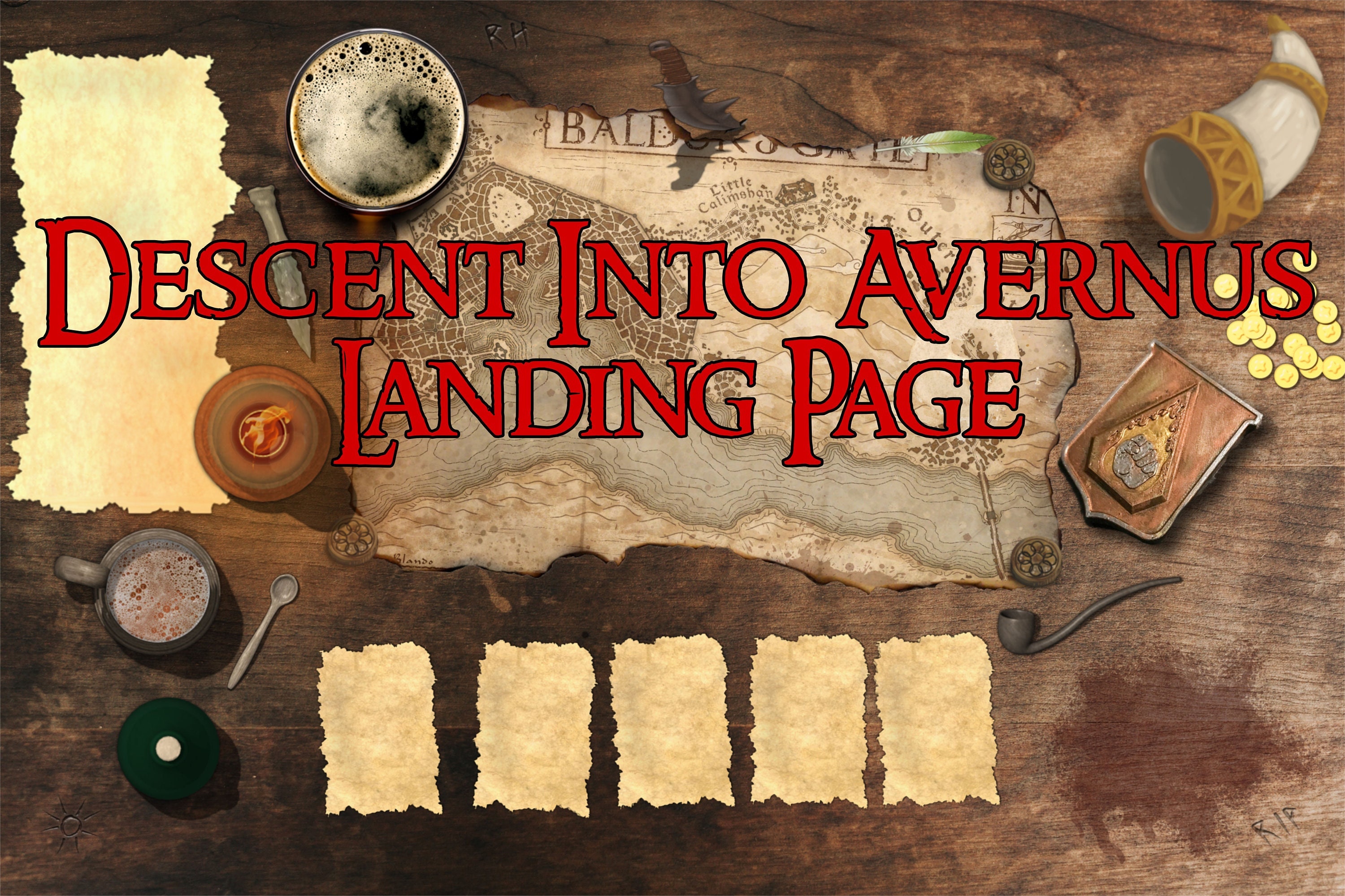 Descent Into Avernus Landing Page - Etsy
