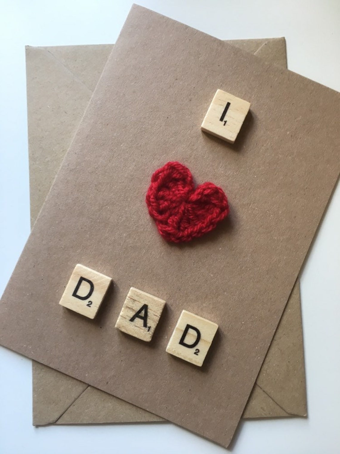 I Heart Dad I Love Dad Greetings Card for Father's Day | Etsy