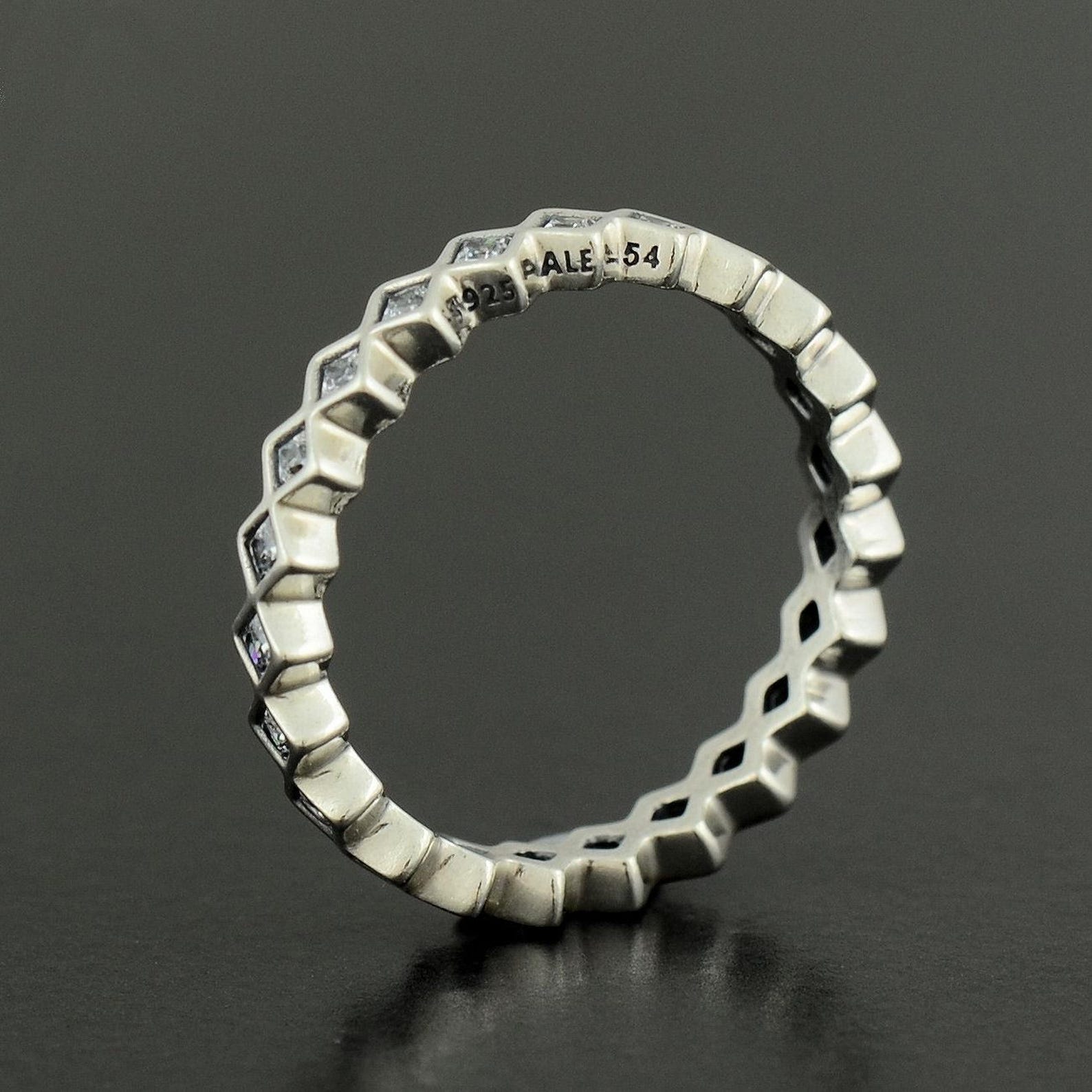 Genuine PANDORA Alluring Princess Ring 190944CZ Sterling Silver Cz ...