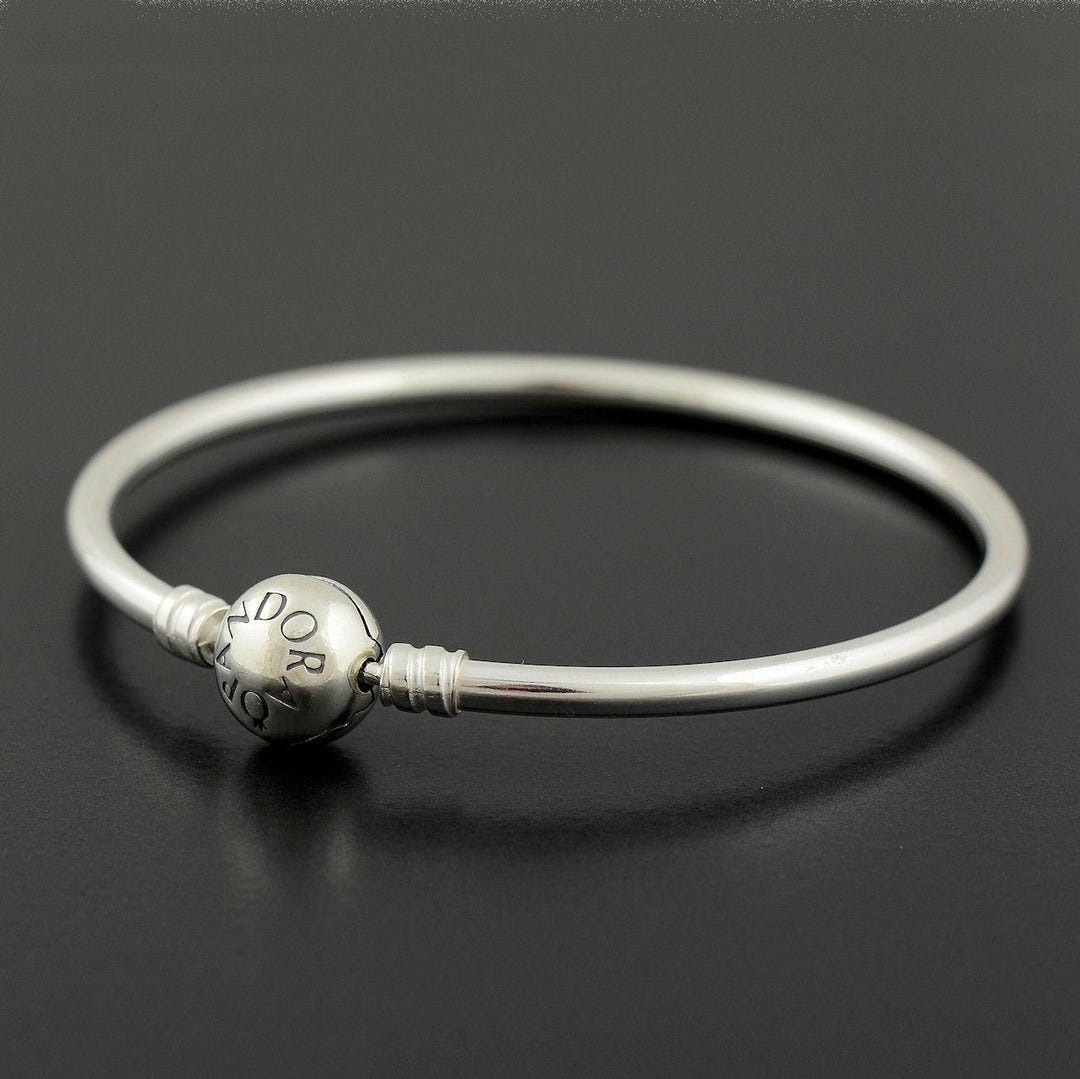 Genuine PANDORA Moments Bangle 590713 Sterling Silver Brand New RETIRED ...