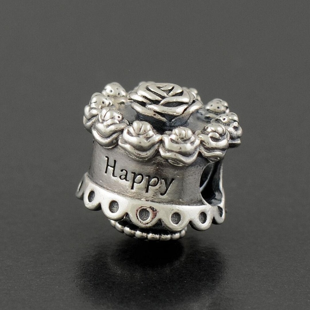 Genuine PANDORA Happy Birthday Cake Charm 791289 Sterling Silver Brand ...