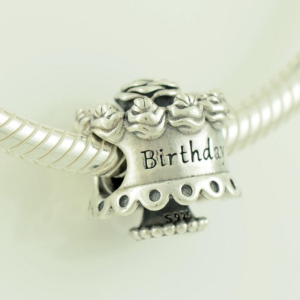 Genuine PANDORA Happy Birthday Cake Charm 791289 Sterling Silver Brand ...