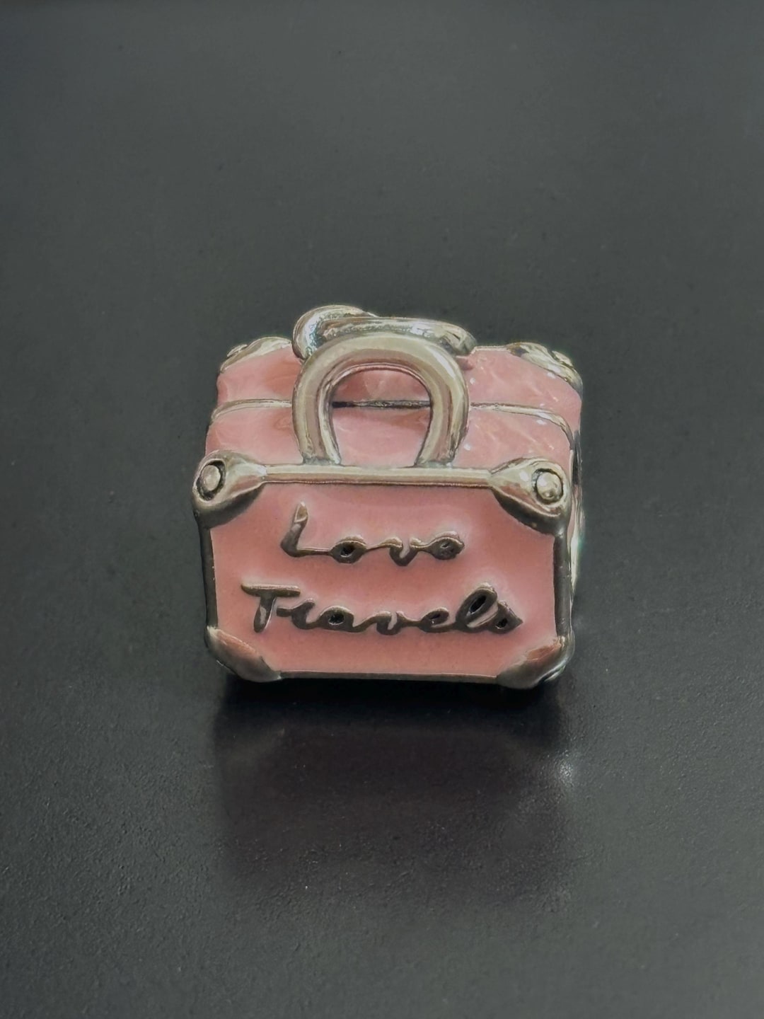 Genuine PANDORA Pink Travel Suitcase Bag Charm 798063EN124 Sterling ...