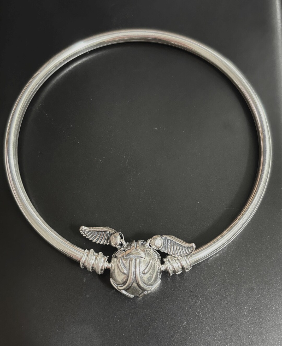 Genuine PANDORA Harry Potter Golden Snitch Bangle 598619C00 Sterling ...