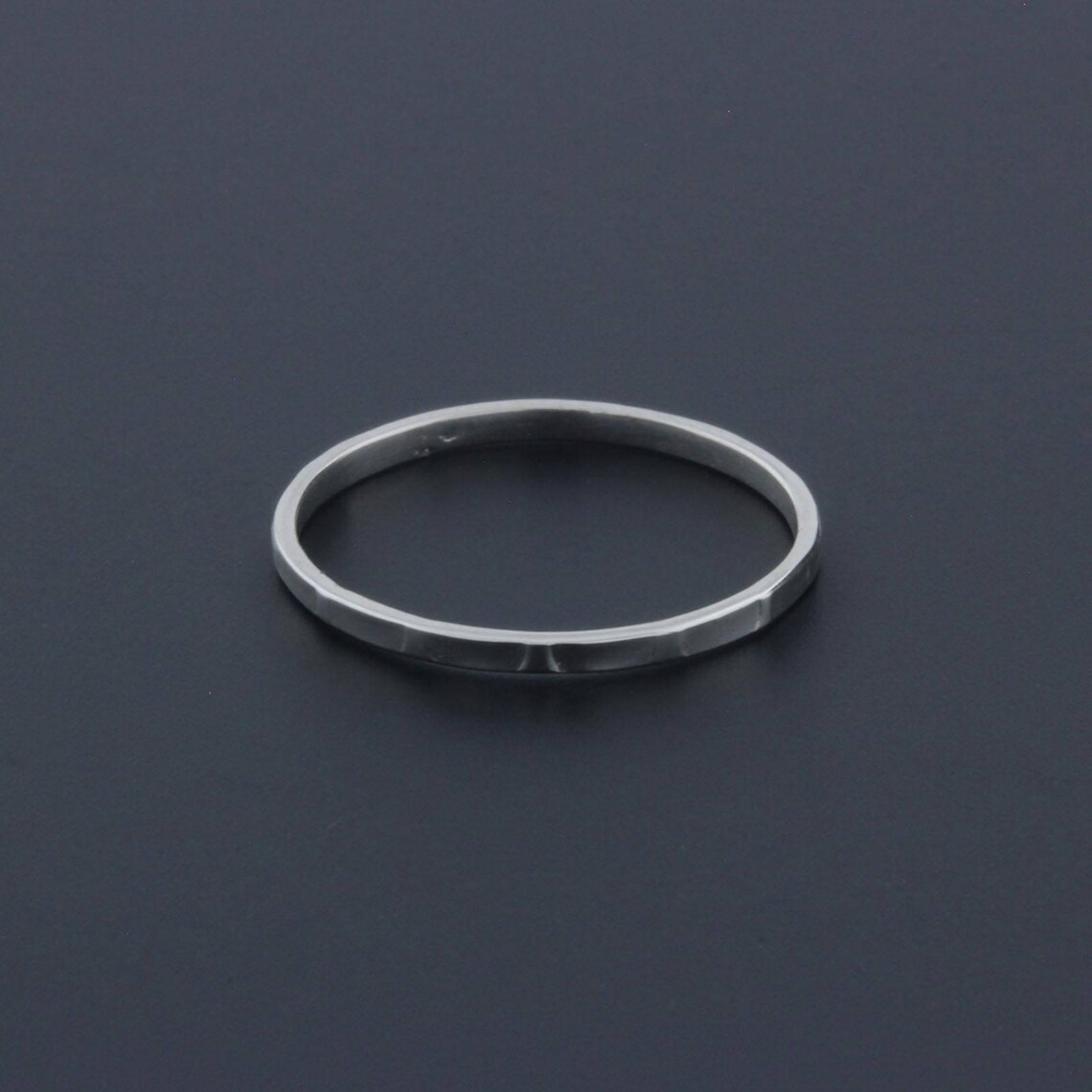 Stacking Rectangular Shape Sterling Silver Ring, Handmade, Stacking ...