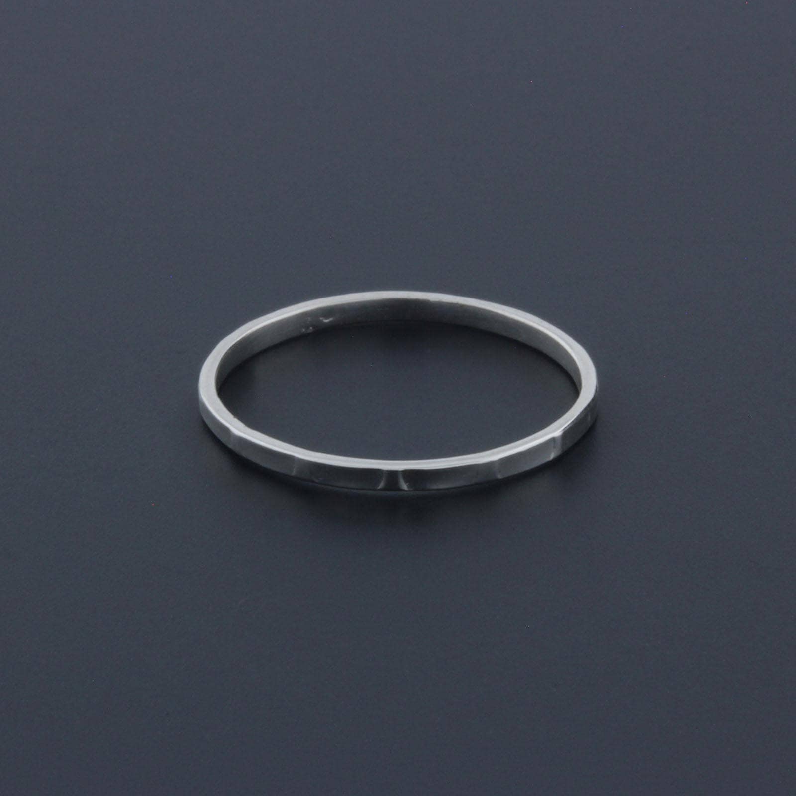 Stacking Rectangular Shape Sterling Silver Ring, Handmade, Stacking ...
