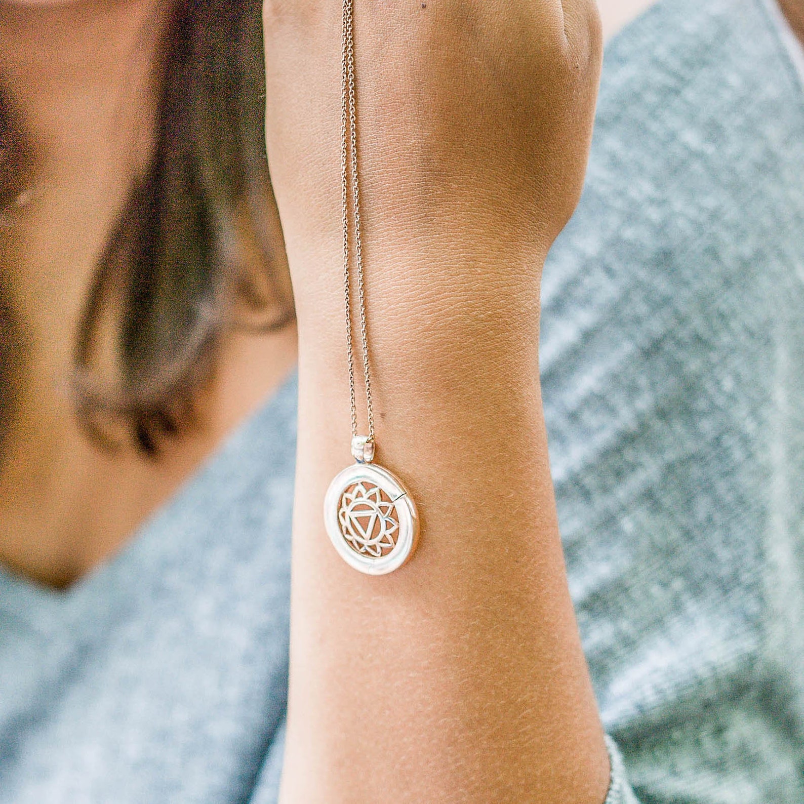 Chakra Collection - Root Locket Insert Chakra COIN / Sterling Silver ...