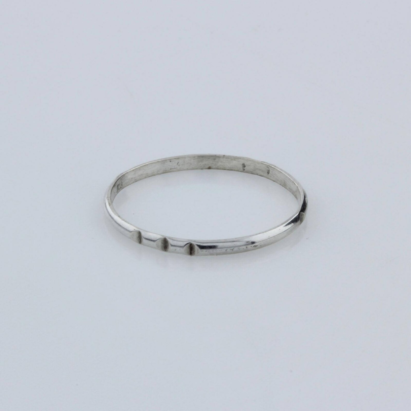 Stacking Half Round Shape Sterling Silver Ring, Handmade, Stacking Ring ...