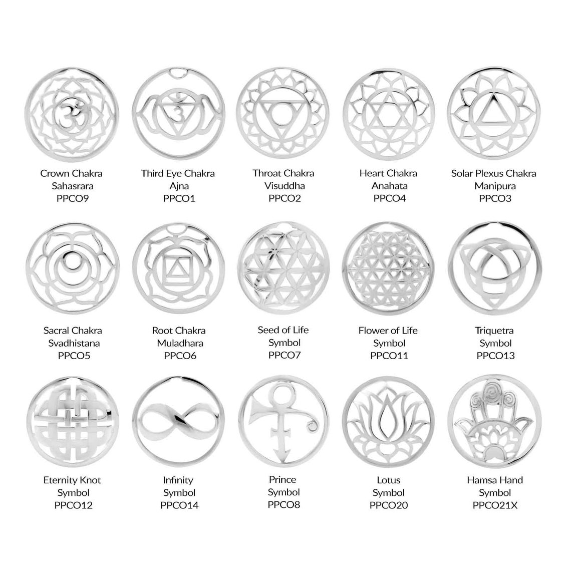 Chakra Collection - Root Locket Insert Chakra COIN / Sterling Silver ...