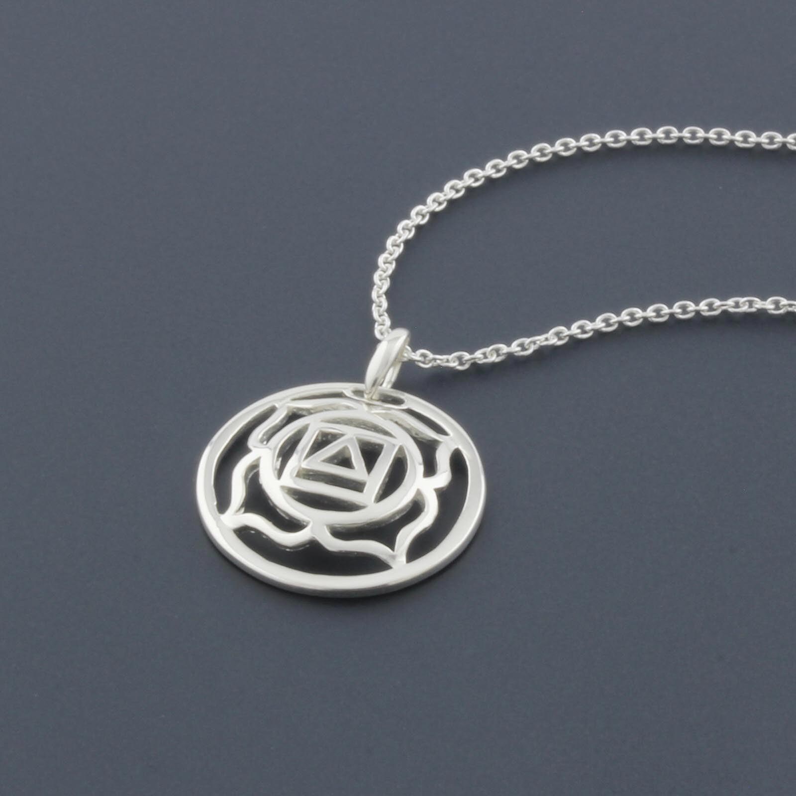 Root Symbol Chakra Pendant Chakra Collection / Sterling Silver, Light ...
