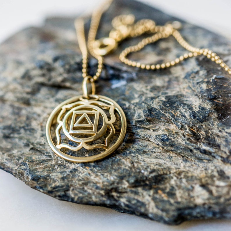 Root Symbol Chakra Pendant - Chakra Collection / Sterling Silver, Light ...