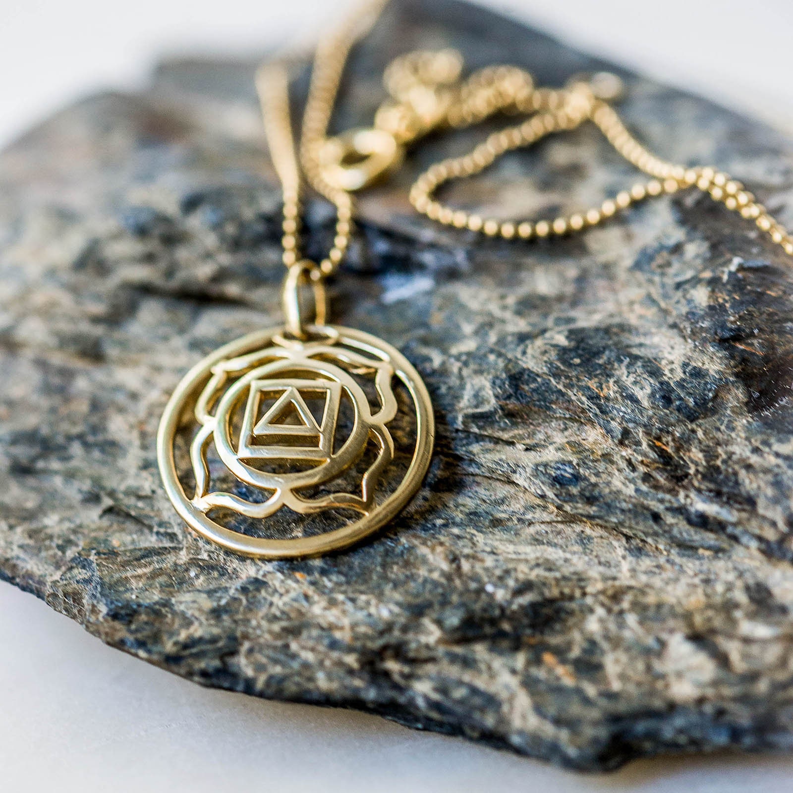 Root Symbol Chakra Pendant - Chakra Collection / Sterling Silver, Light ...