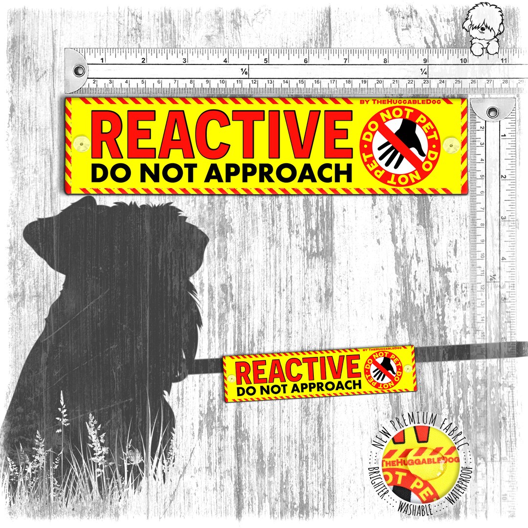 REACTIVE Dog, Do Not Approach, Do Not Pet. Warning Leash Sleeves for ...