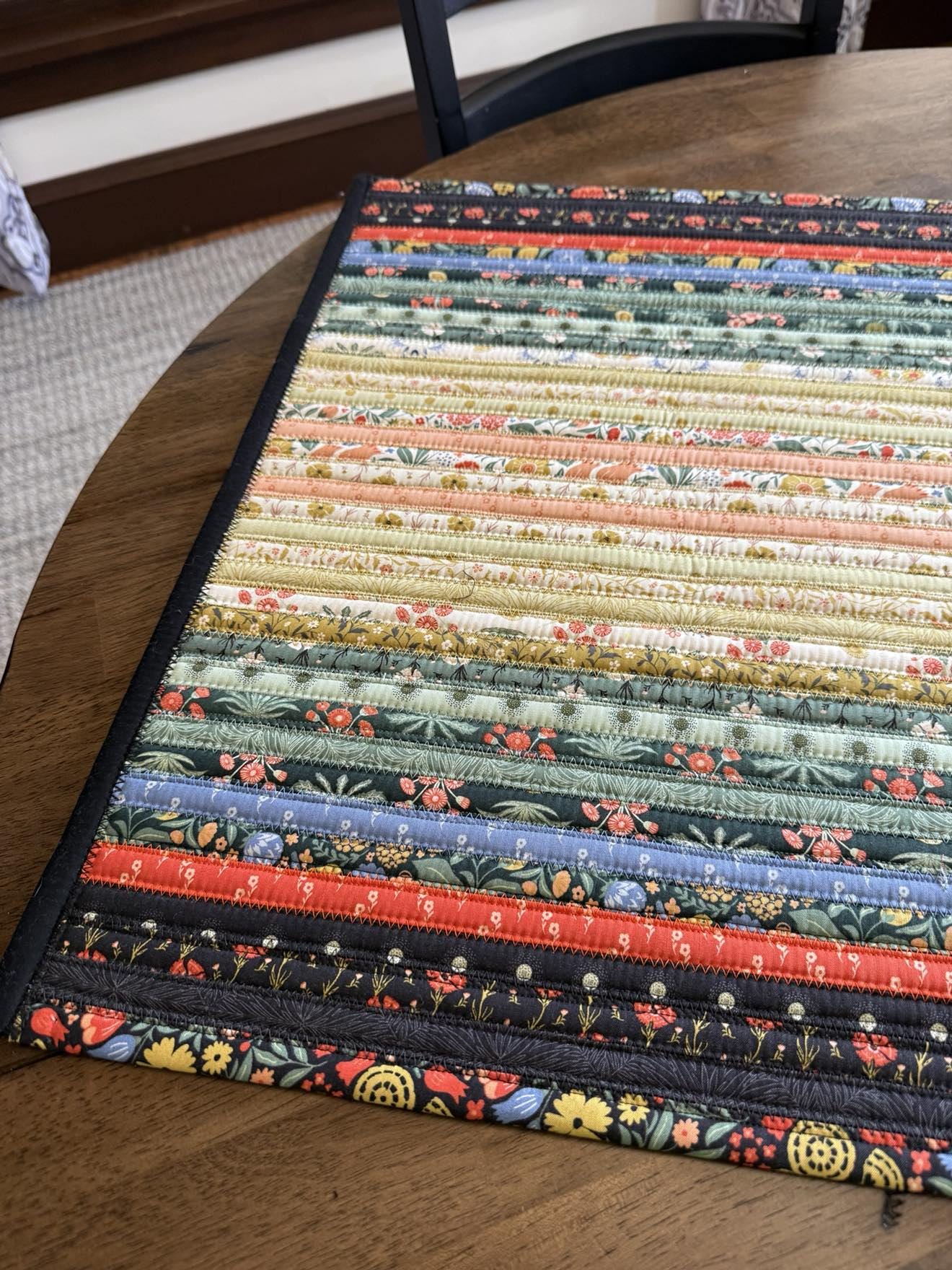 Handmade Rectangle Jelly Roll Rug 24 1/4 X 42free SHIPPING Wanderlust ...