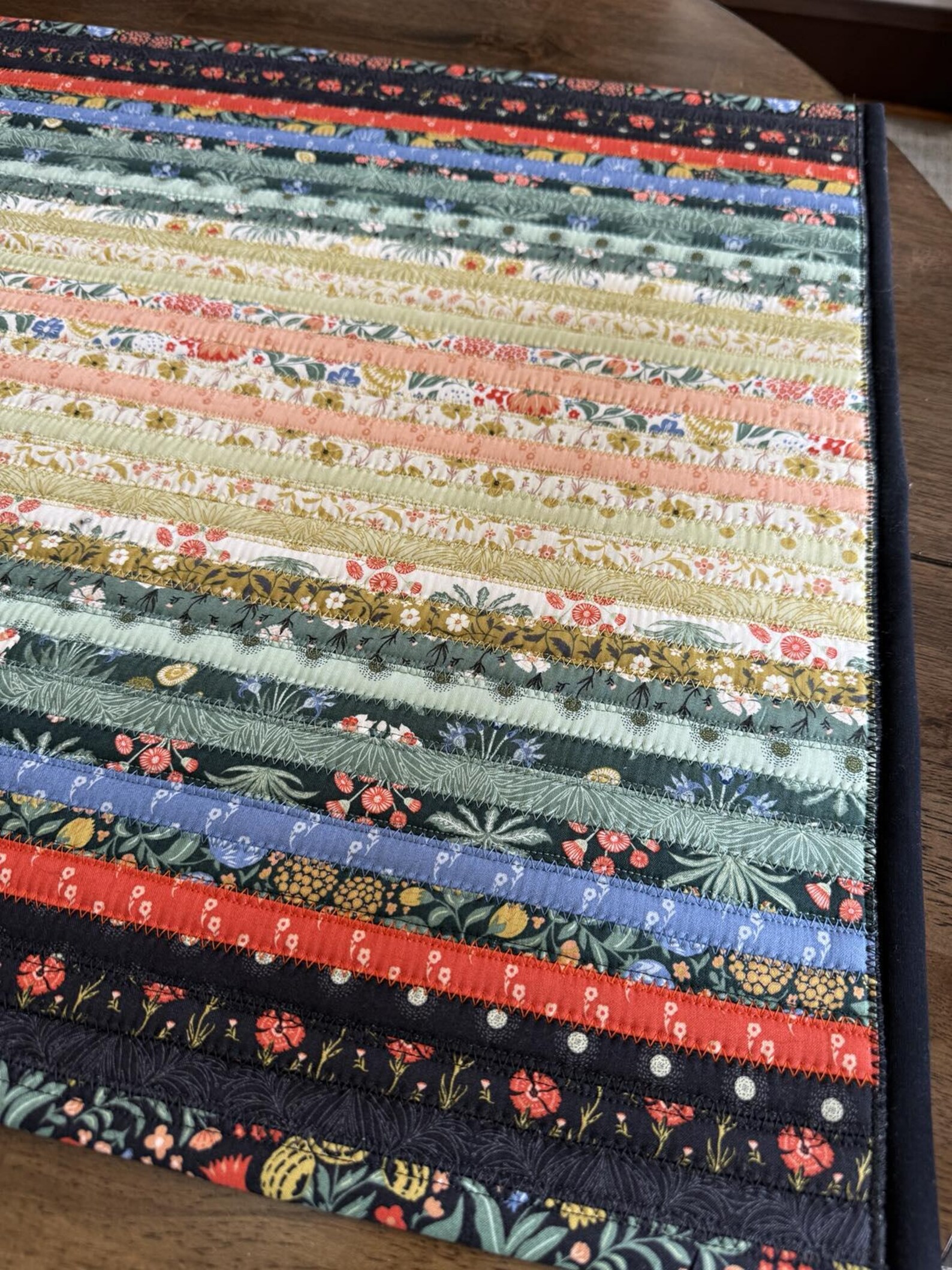 Handmade Rectangle Jelly Roll Rug 24 1/4 X 42free SHIPPING Wanderlust ...