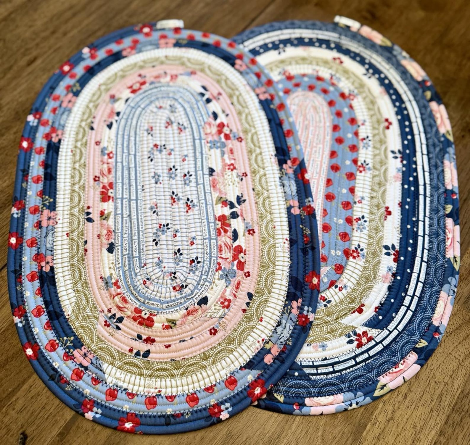 Vintage Charm Jelly Roll Placemats. Set of 2. Design by Riley Blake ...
