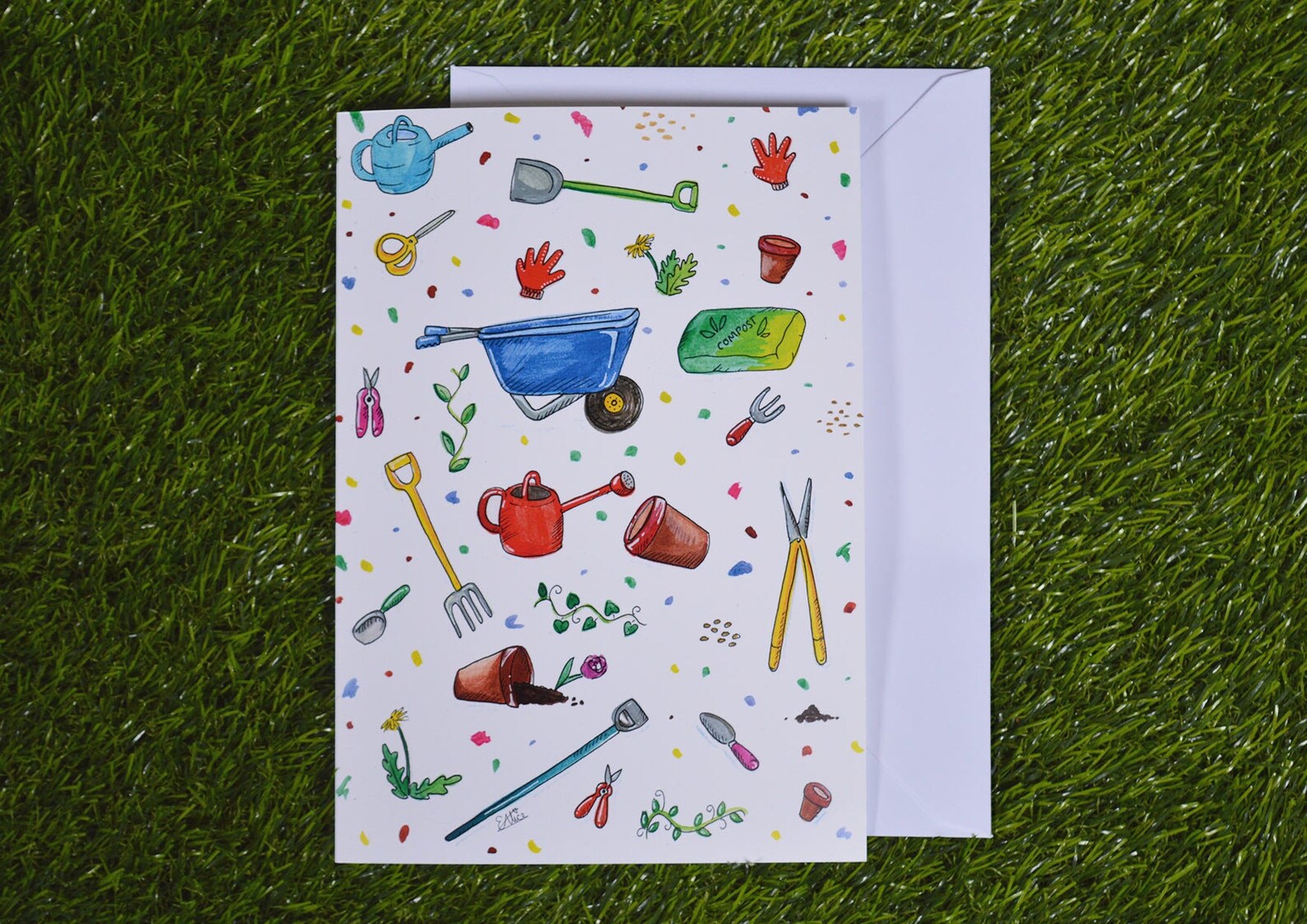 Gardening card, Gardening greetings card, Gardener, Birthday Card ...