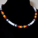 Thin Native American Inspired Beadwork Necklace, Indian Style Jewelry ...
