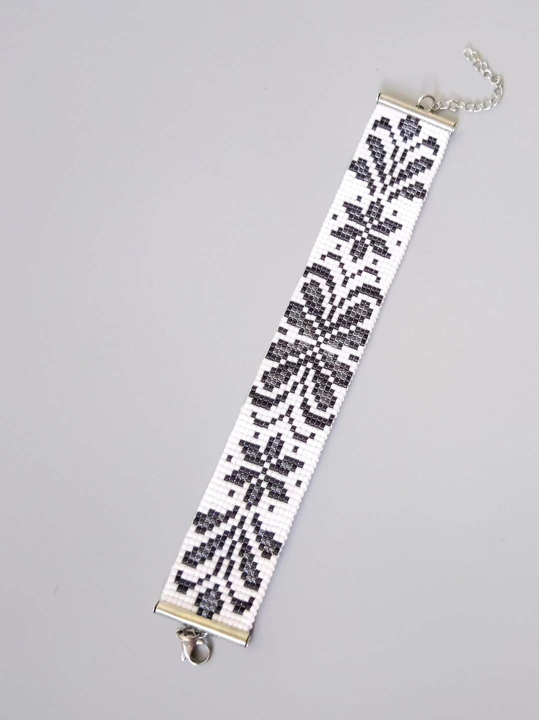 Flower Seed Bead Loom Bracelet, Gifts for Her, Best Friend Gift - Etsy