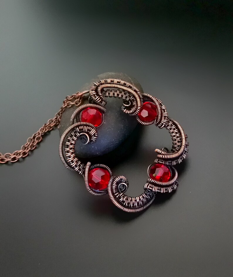 Wire Wrapped Necklace Pendant, Gift for Mom, Birthday Gift - Etsy
