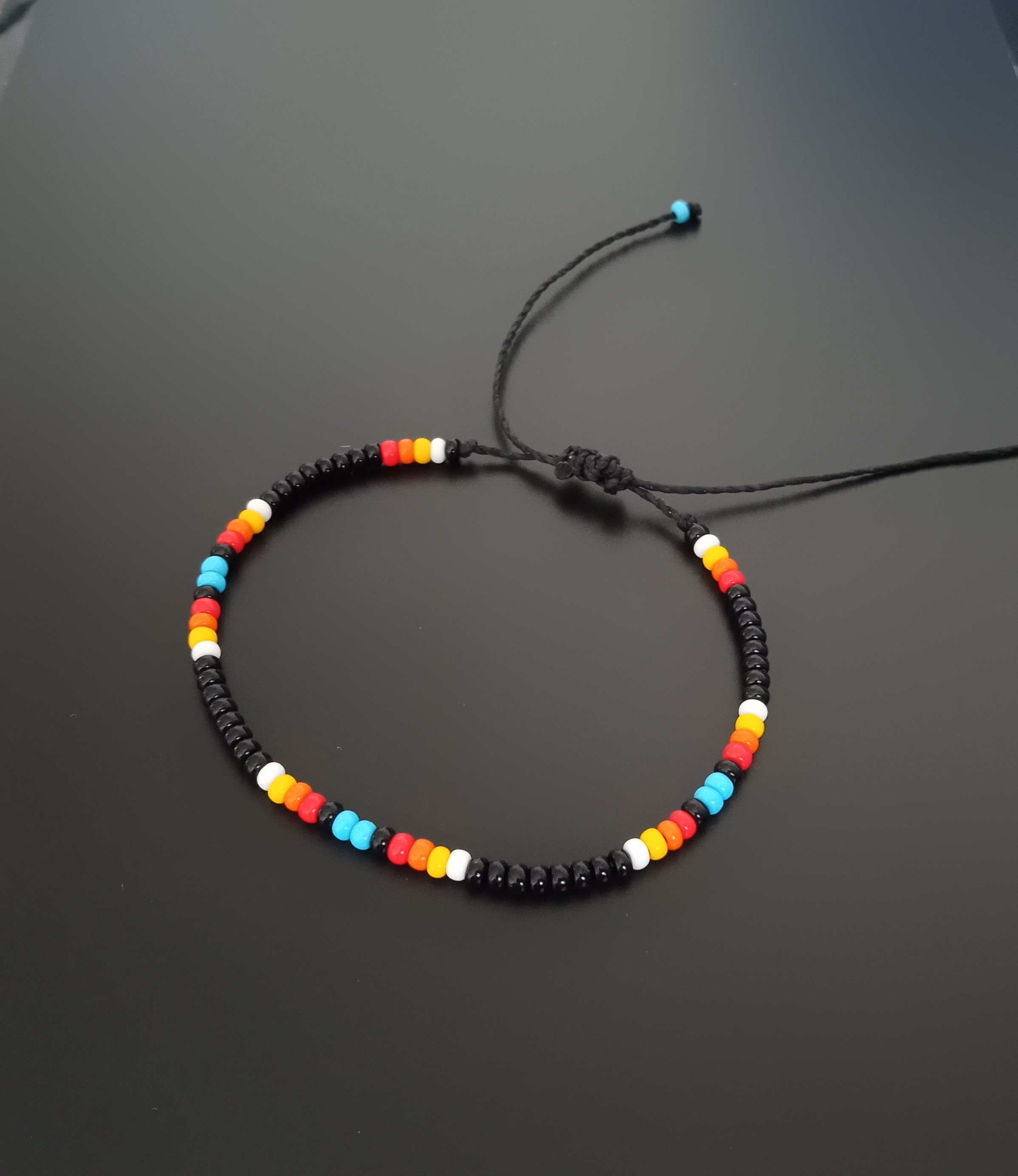 Native American Indian Beaded Bracelet Gift for Him B2 - Etsy