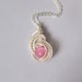 Pink Cat Eye Wire Wrapped Pendant, Wire Wrapped Jewelry, Gift for Women ...