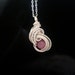 Pink Cat Eye Wire Wrapped Pendant, Wire Wrapped Jewelry, Gift for Women ...