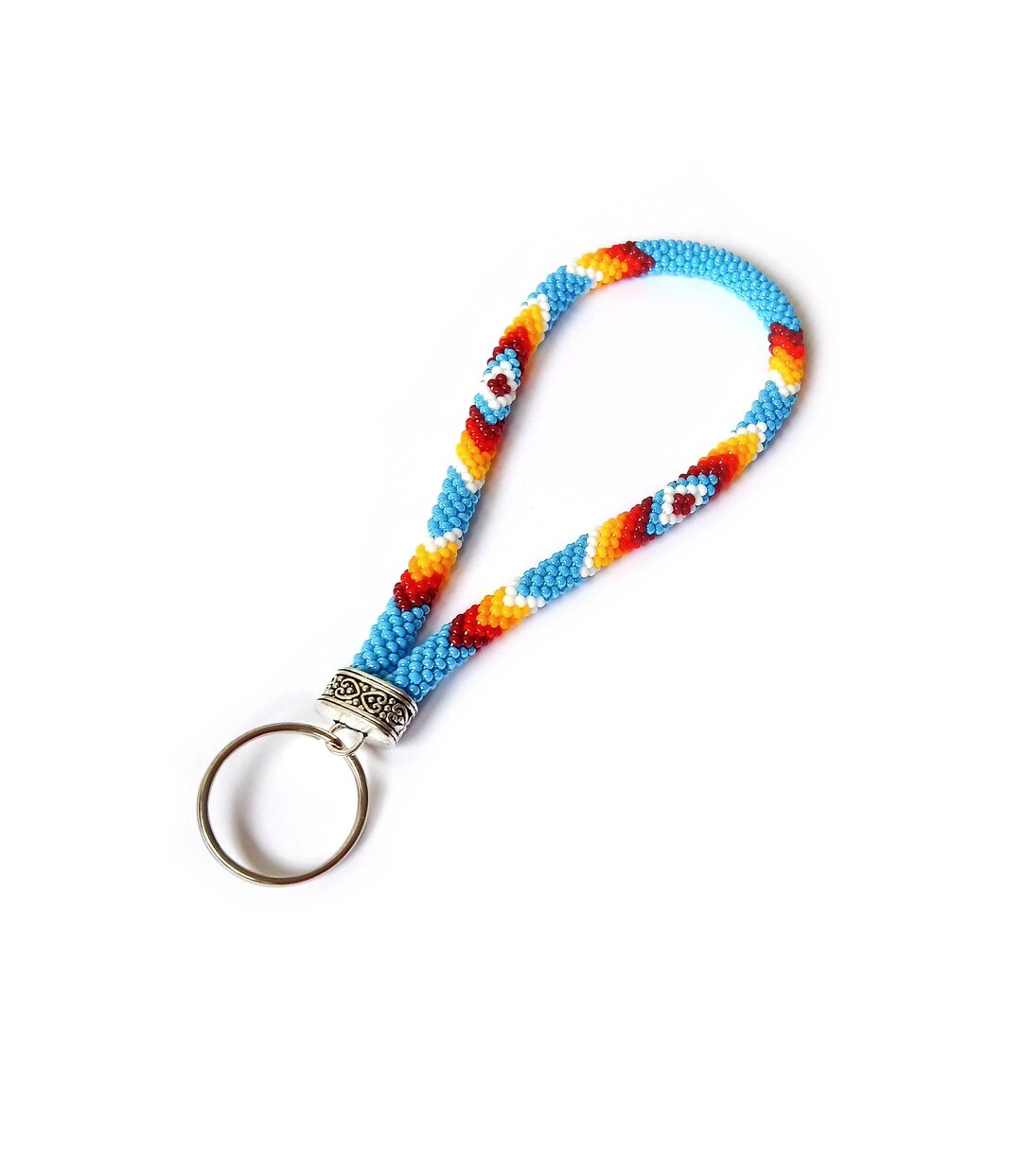 Native American Keychain, Indian Style Wristlet Keychain, Gifts for Her ...