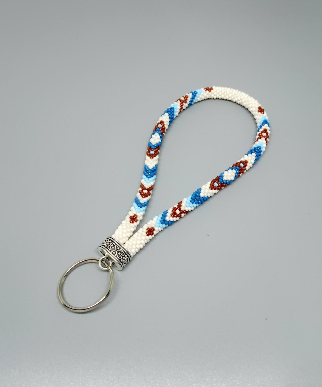 Cream Native American Indian Inspired Wristlet Keychain, Gifts for Her ...