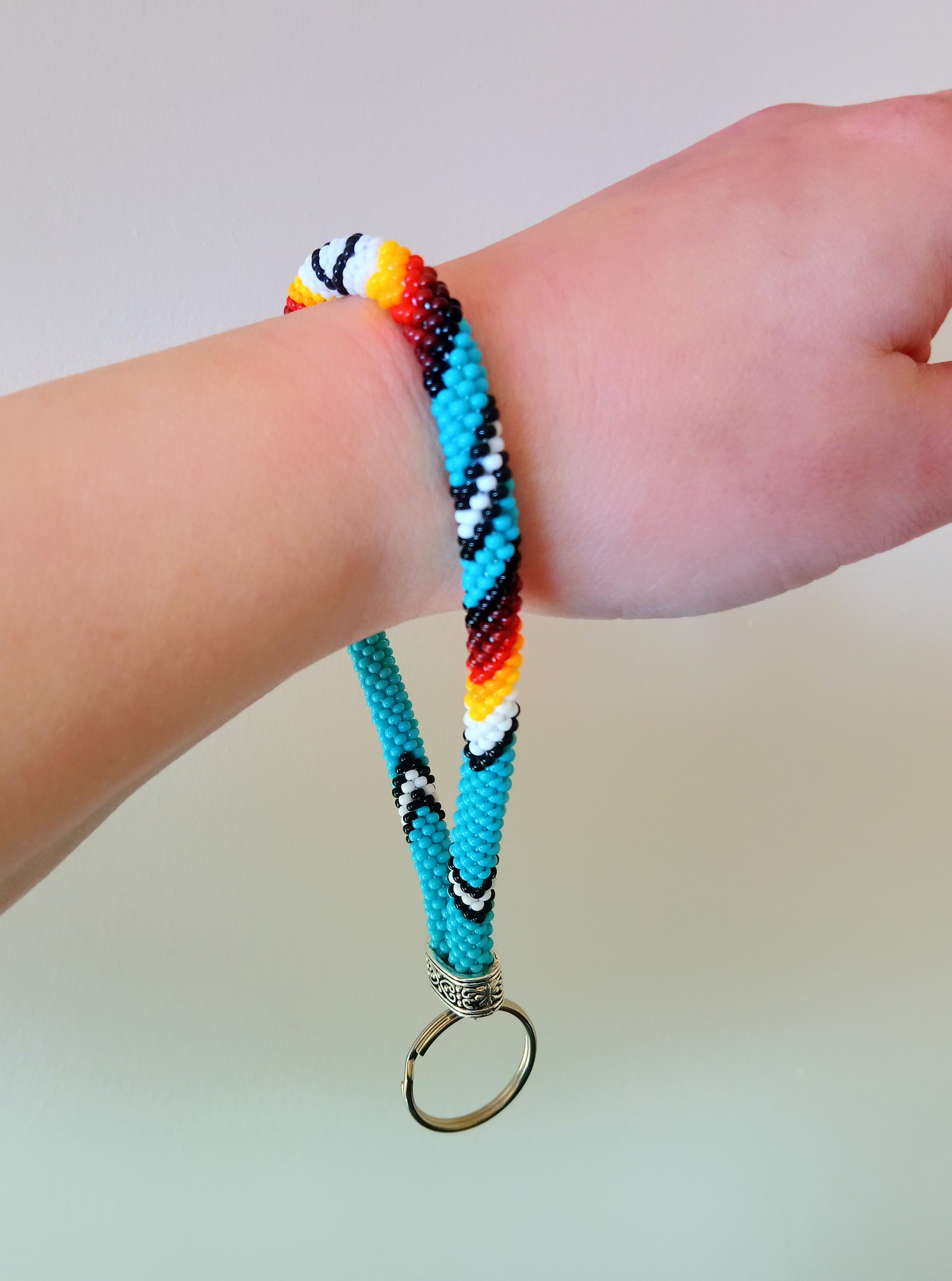 Native American Indian Wristlet Keychain Southwestern Style - Etsy