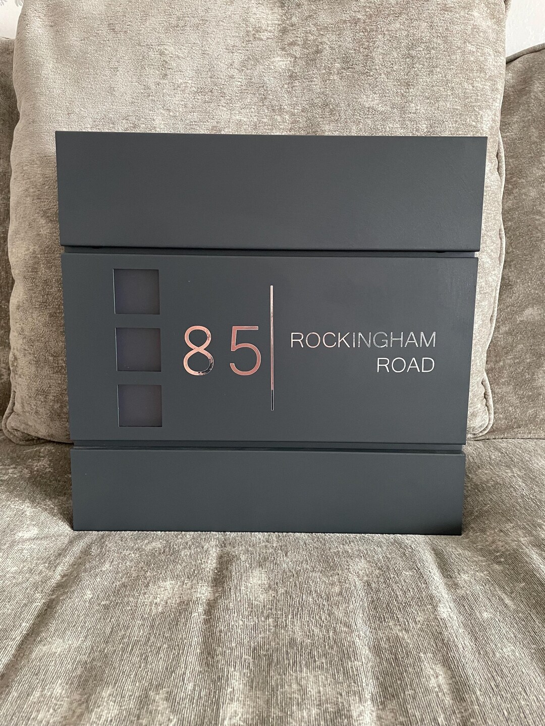 Contemporary Postbox, Wall Mounted, Personalised Postbox, Metal Postbox ...