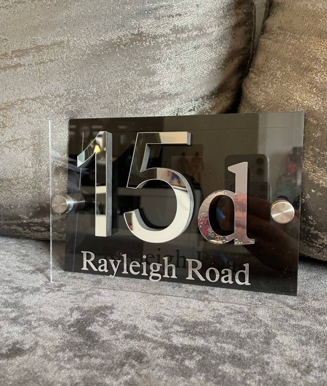 Acrylic House Sign Modern Contemporary Sign Double Plaque - Etsy