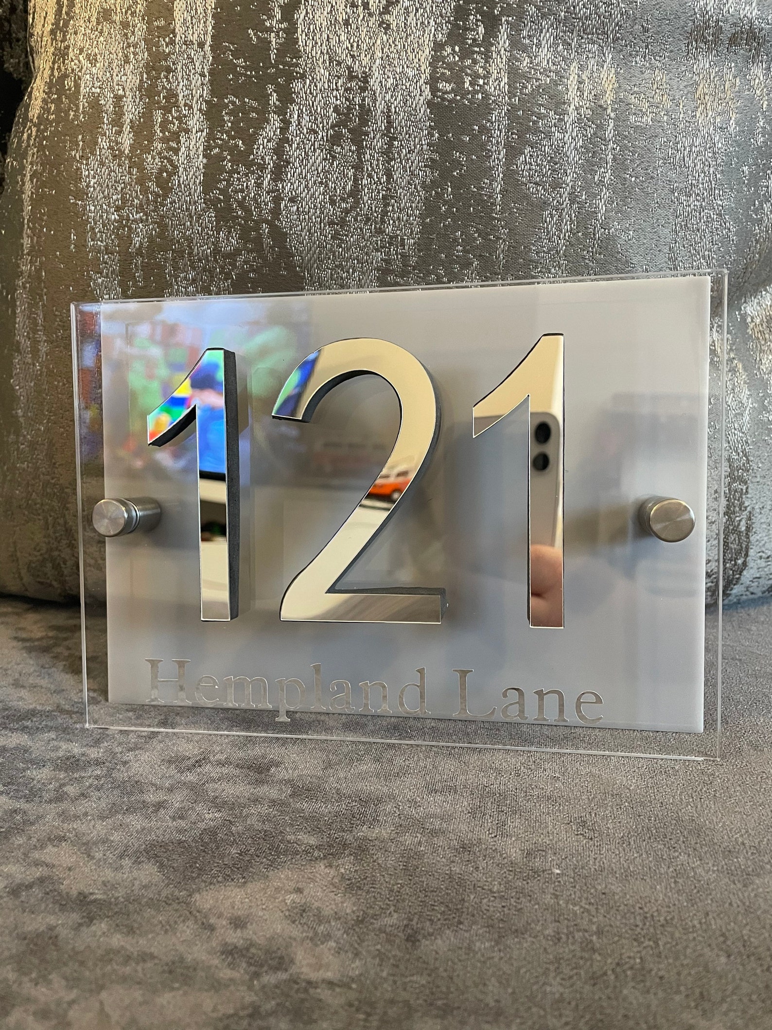 Acrylic House Sign Modern Contemporary Sign Double Plaque - Etsy