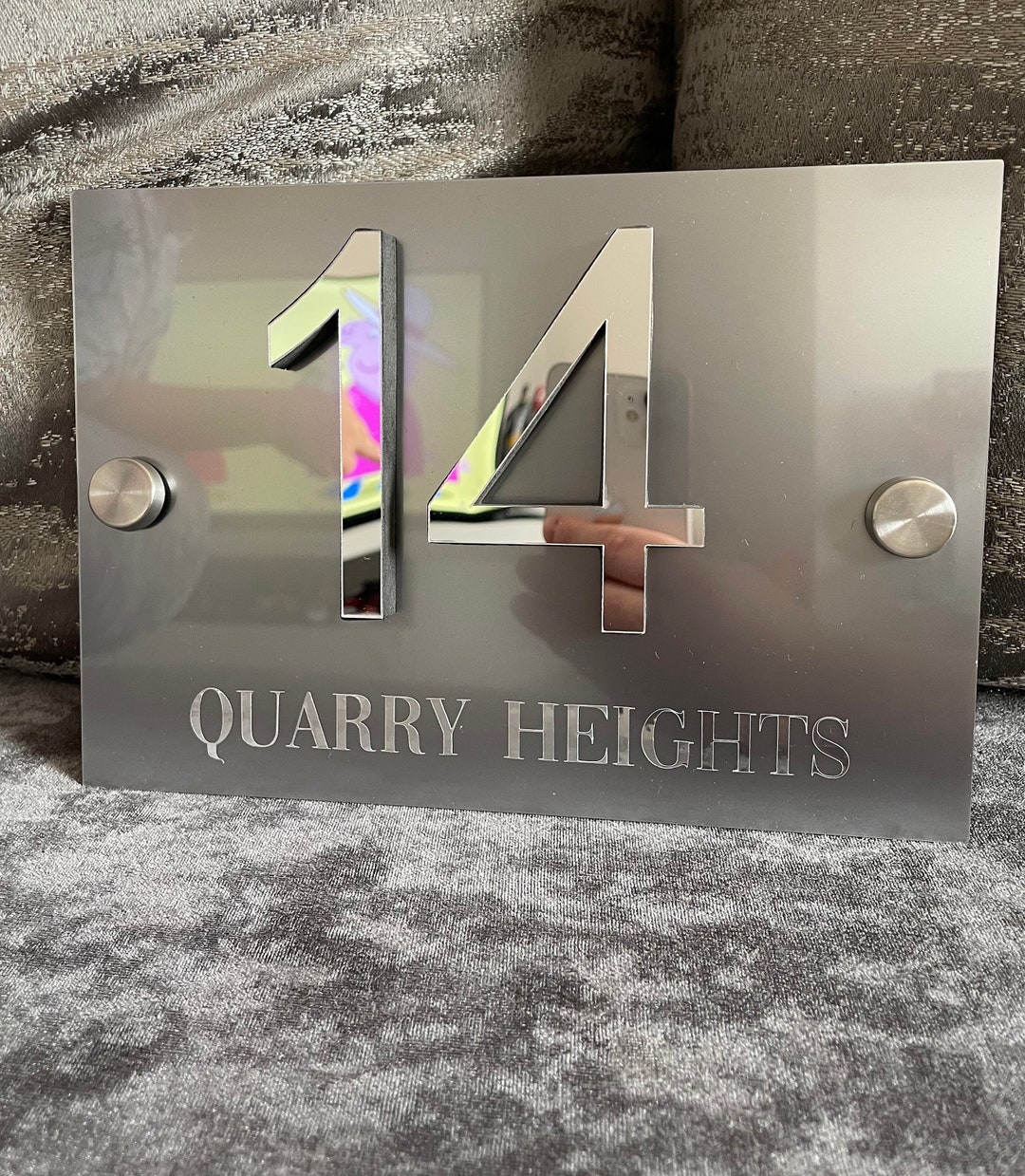 Acrylic House Sign Modern Contemporary House Sign Door Number 3D House ...