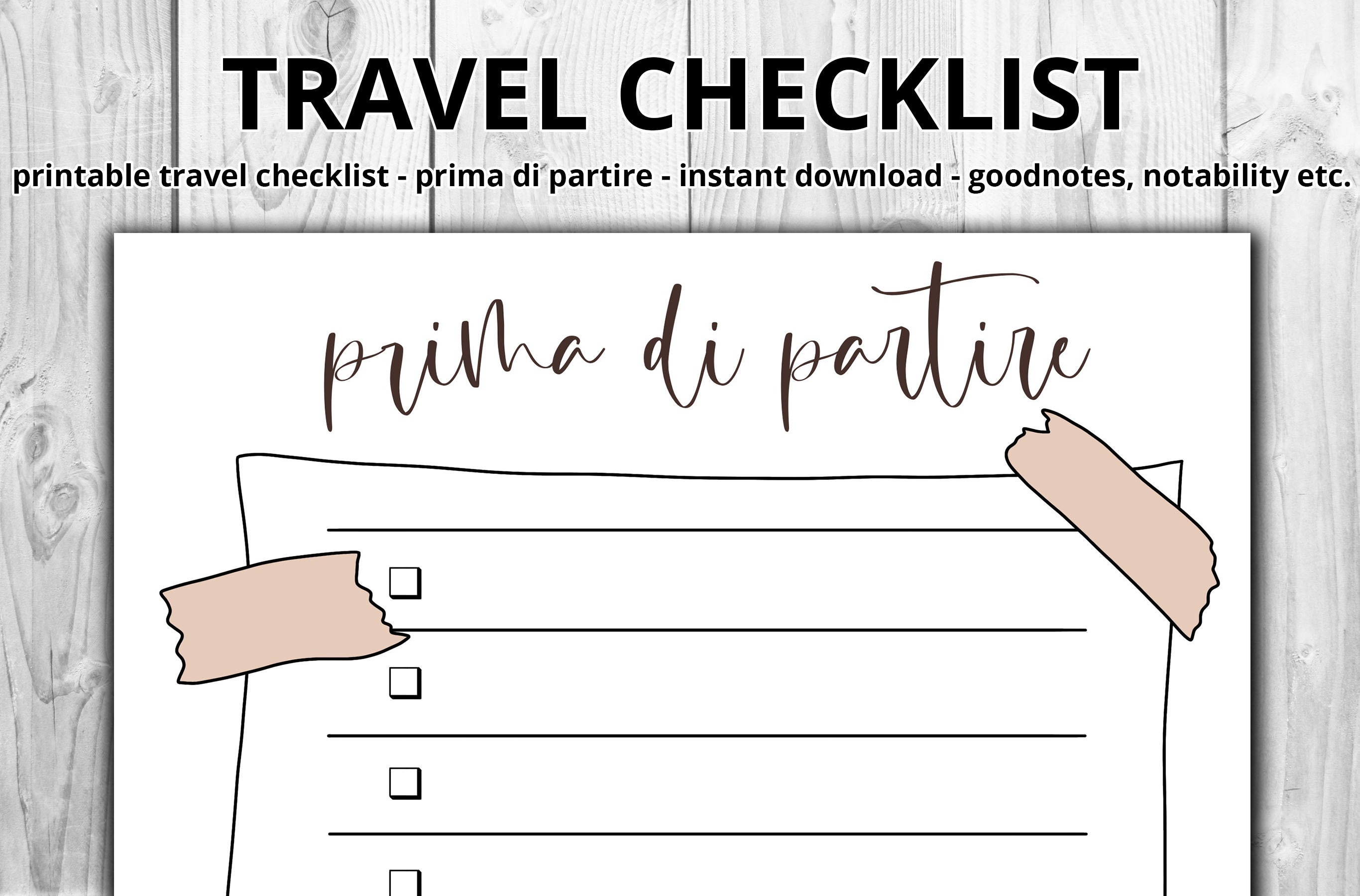 Travel Checklist Before Leaving Travel List Checklists - Etsy