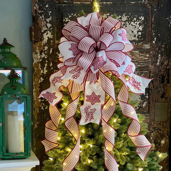 Tree Topper Bows - Etsy