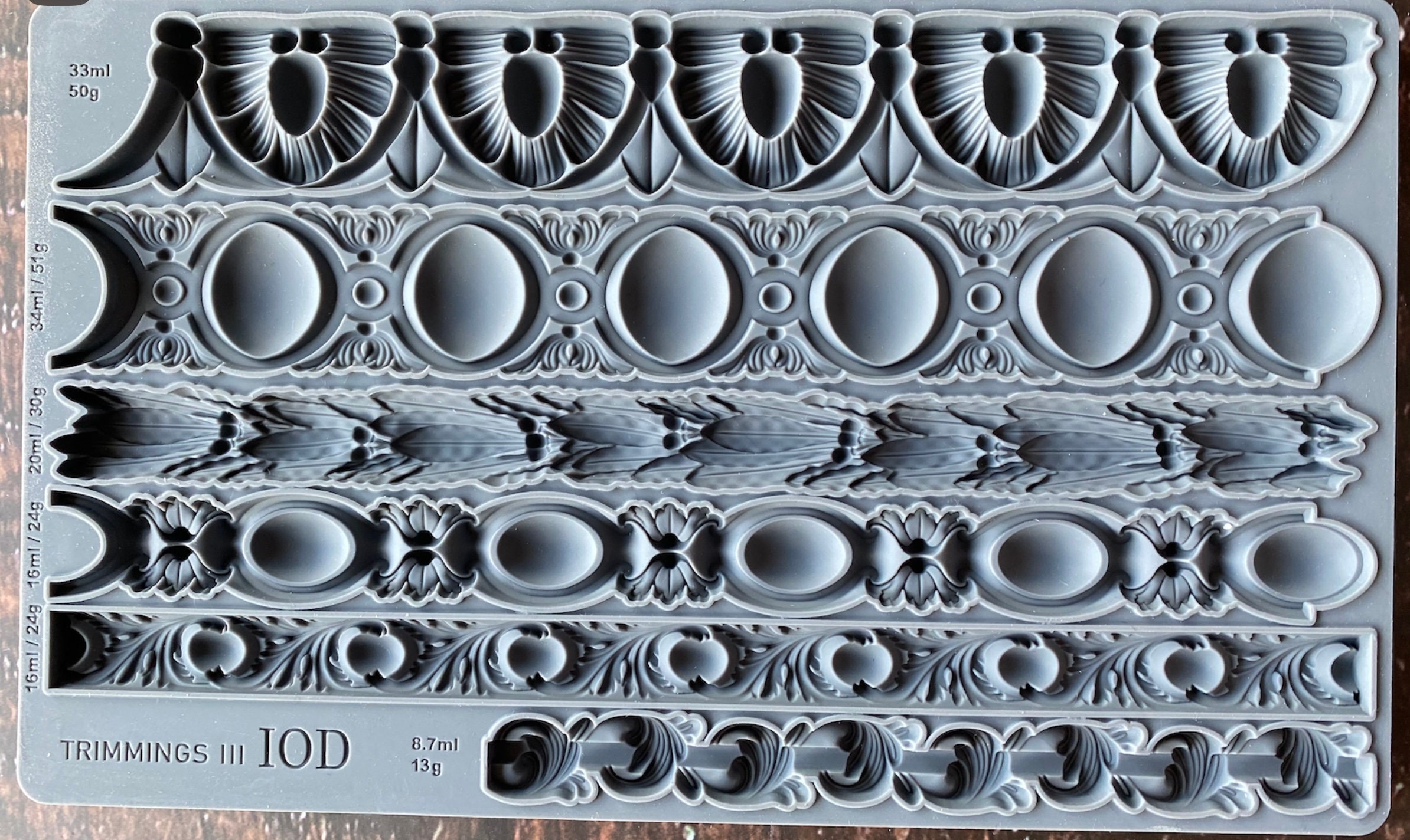 NEW IOD Trimmings 3 Decor Mould Casting Mould for Crafts - Etsy