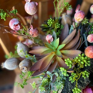 The Victoria Pink Centerpiece for Table, Mauve & Green Arrangement ...
