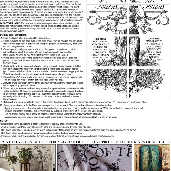 Paint Inlay Iod - Etsy