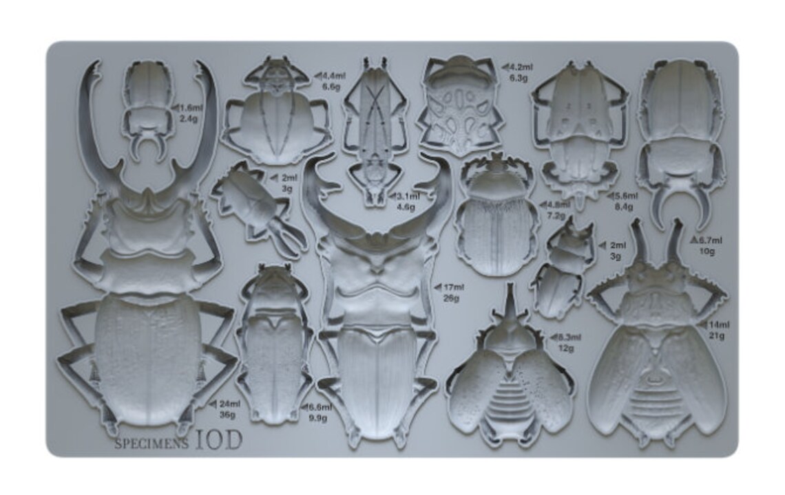 IOD Specimens Decor Mould, Casting Mould for Crafts & Jewelry, Soap ...