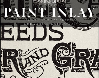 IOD Noel Holiday Paint Inlay Sheet, Paint Transfers for Crafts, Craft ...