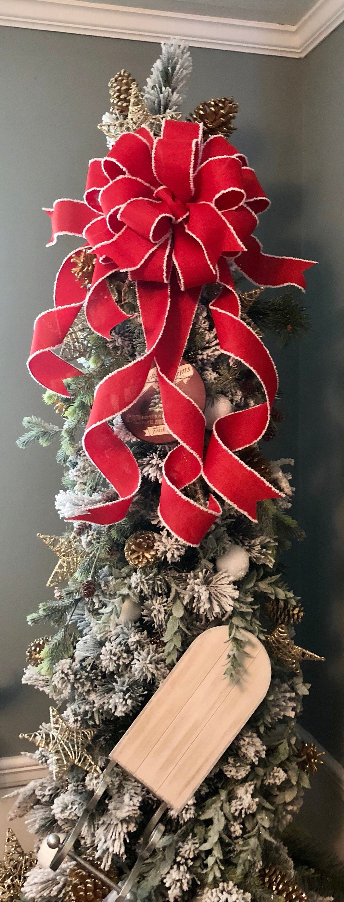 Christmas Tree Ribbon Toppers